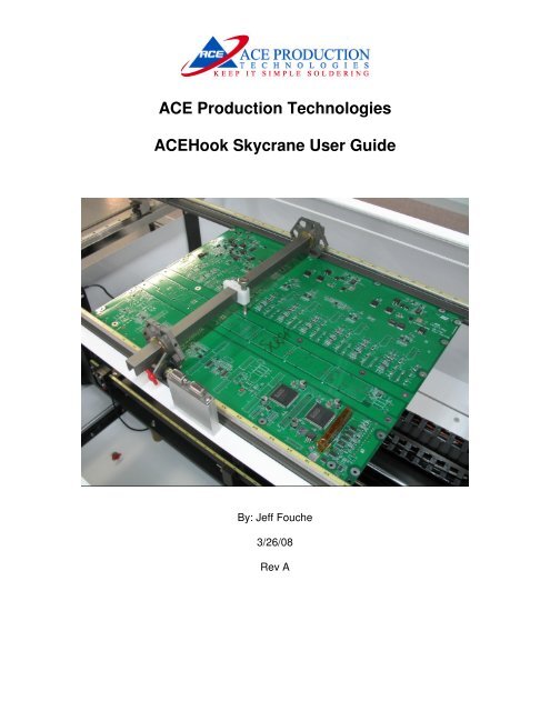 Skyhook Fixture - ACE Production Technologies