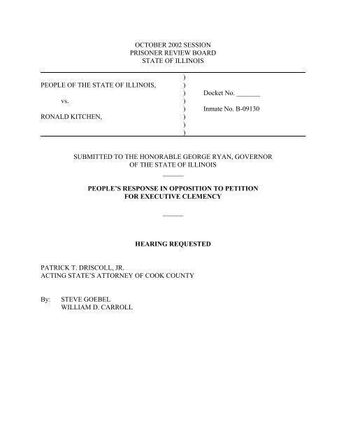 Ronald Kitchen - Cook County State's Attorney