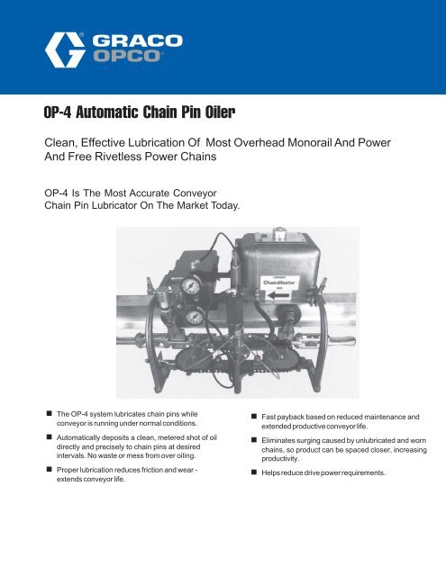 OP-4 Automatic Chain Pin Oiler