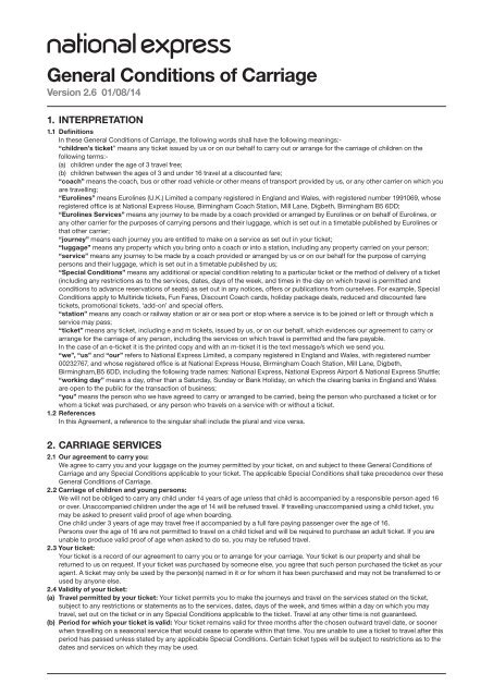 Conditions of Carriage conditions-of-carriage