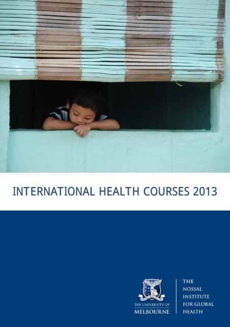 subjects with descriptions (pdf) - The Nossal Institute for Global Health