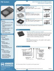 Micro BGA Socket Adapter System Data Sheet - Advanced ...
