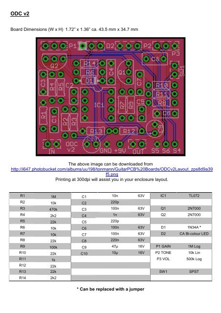 ODC v2 - GuitarPCB.com