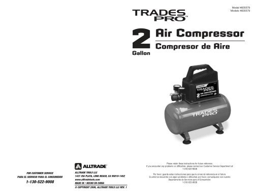 Tradespro 2 Gal Air Compressor - Alltrade Tools