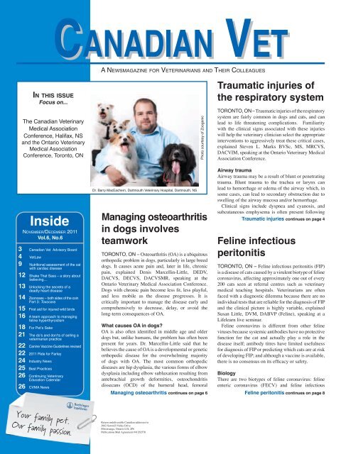 canadian vet - K2 Animal Health Publishing