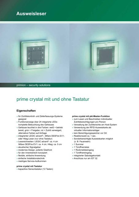 Ausweisleser - primion Technology AG