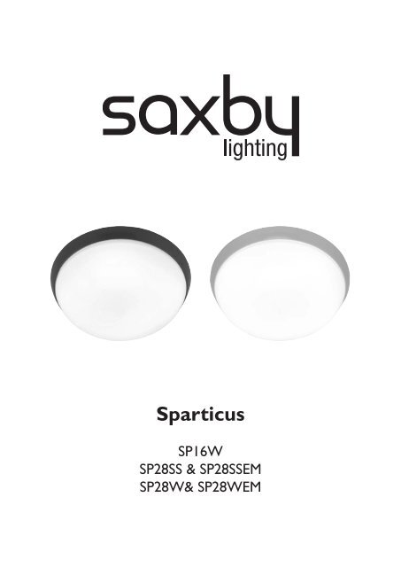 to download instruction sheet - Saxby Lighting