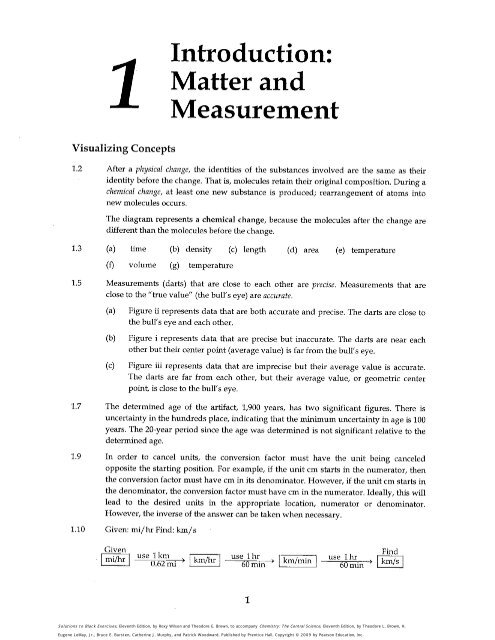 Solutions to Black Exercises, Eleventh Edition, by Roxy Wilson and ...