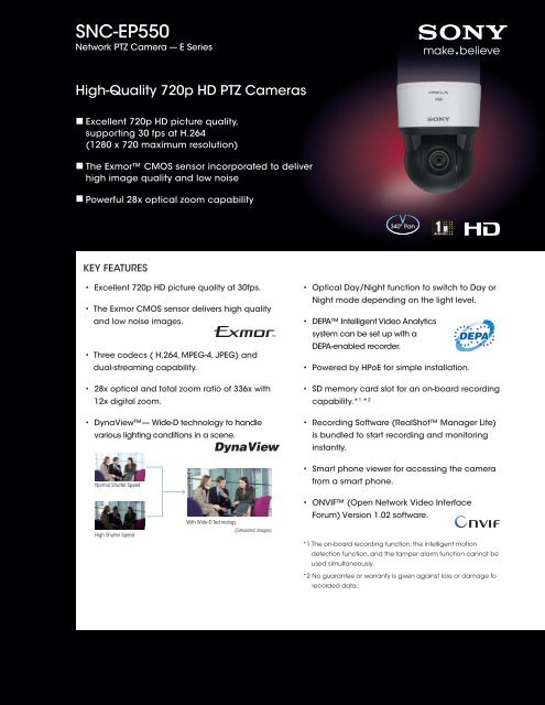 SNC-EP550 - Elvia CCTV