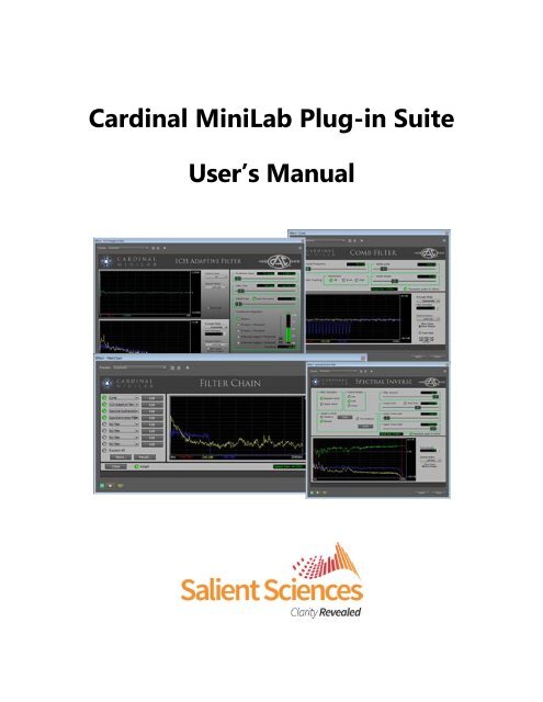 CARDINAL MiniLab Manual - Digital Audio Corporation