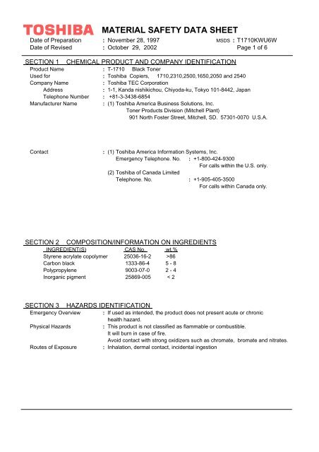 T1710 - Toshiba FYI Portal