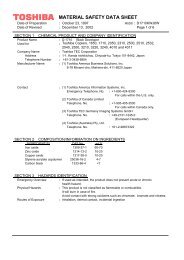 MULTIFUNCTIONAL DIGITAL SYSTEMS - Toshiba FYI Portal