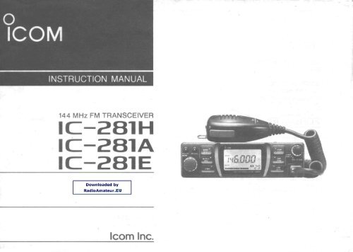 Icom IC-281H user manual - RadioManual.eu