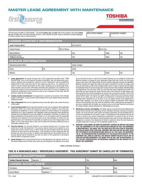 Master Lease Agreement With Maintenance Toshibamedia master-lease-agreement-with-maintenance-toshibamedia