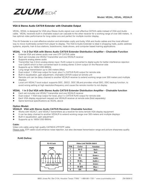 VE2AL Instructions - Zuum Media