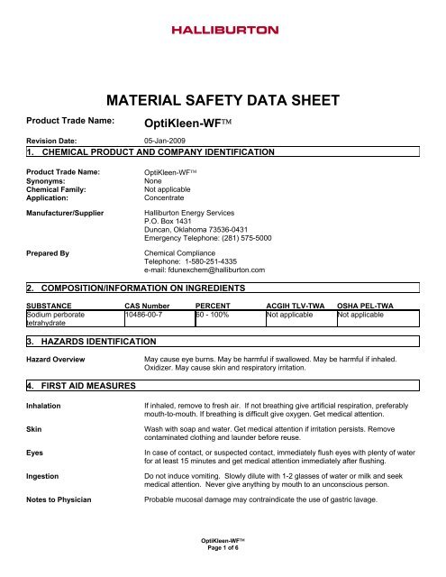 OptiKleen-WF - Catskill Citizens for Safe Energy