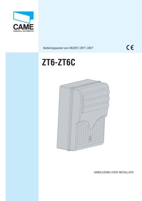Technische handleiding... - Came