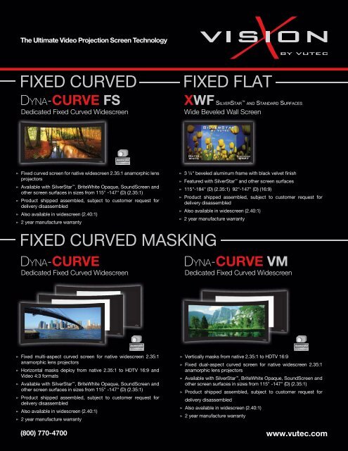 Vision X - The Ultimate Video Projetion Screen Technology - CE Pro