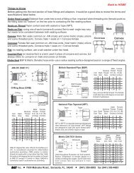 Standard Models Part Filter Thread Size Price SP1 3/4"-16 56.50 ...