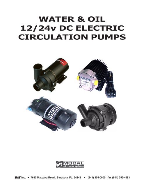 WATER & OIL 12/24v DC ELECTRIC CIRCULATION PUMPS