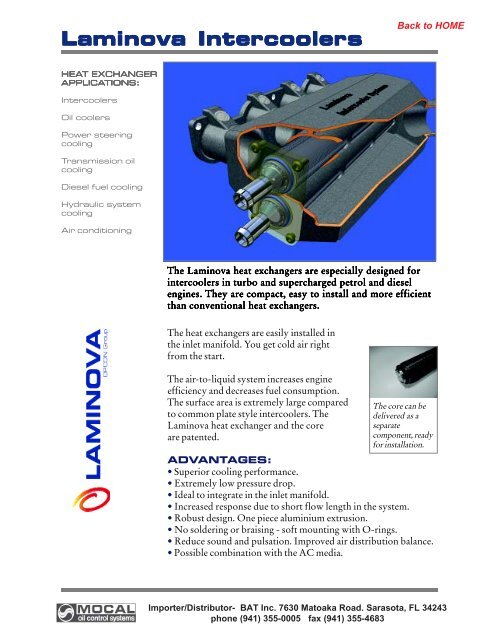Laminova Intercoolers 7420