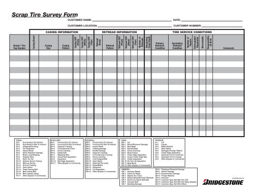 Scrap Tire Survey Form - Trucktires.com