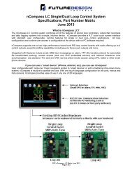 UL Conditions of Acceptability - Future Design Controls