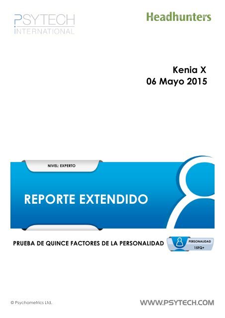REPORTE EXTENDIDO