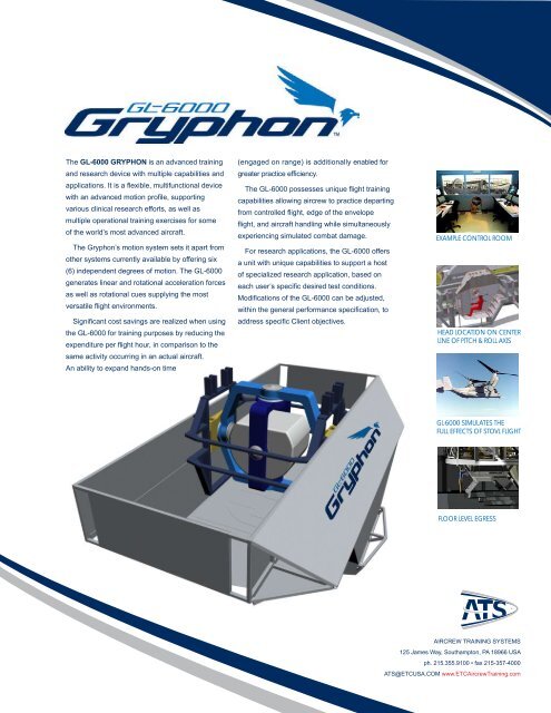 GL-6000 - ETC Aircrew Training Systems