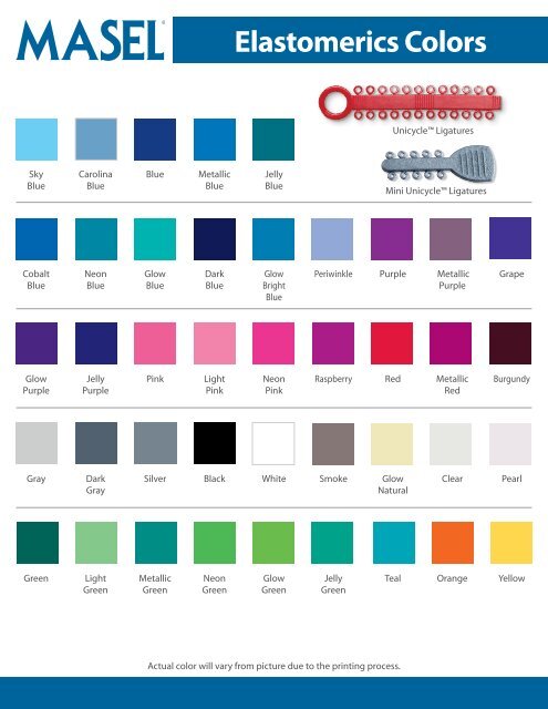 Download our complete color guide for easy ordering