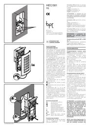 ISTRUZIONI A/200R-A/200N - Bpt