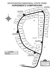 Buffalo Ridge Campground Map - Brown County State Park