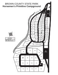 Buffalo Ridge Campground Map - Brown County State Park