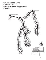 Buffalo Ridge Campground Map - Brown County State Park