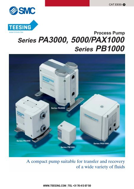 SMC Process PUMPS PA PAX PB Series - Teesing BV