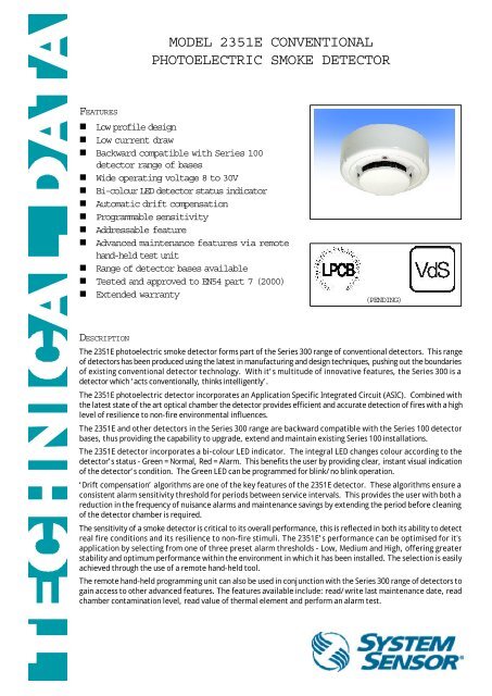 SYSTEMSENSOR 2151 Photoelectric Smoke Detector, Plug-in,, 57% OFF