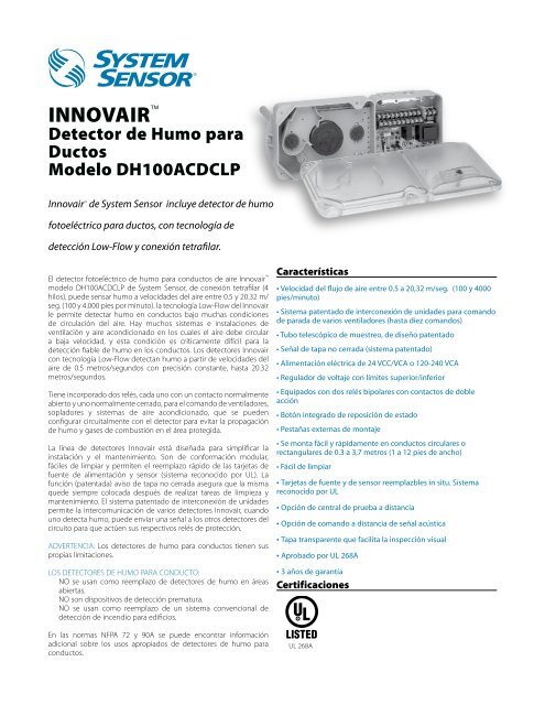 INNOVAIR™ - System Sensor Canada