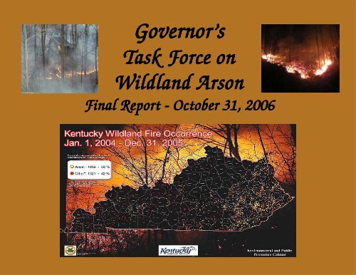 Task Force On Wildland Arson - Kentucky Division of Forestry
