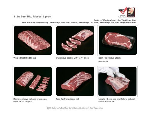 112A Beef Rib, Ribeye, Lip-on - BeefRetail.org