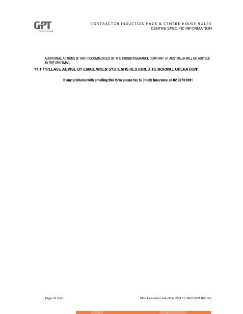 CONTRACTOR INDUCTION PACK