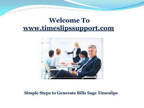 Simple Steps to Generate Bills Sage Timeslips