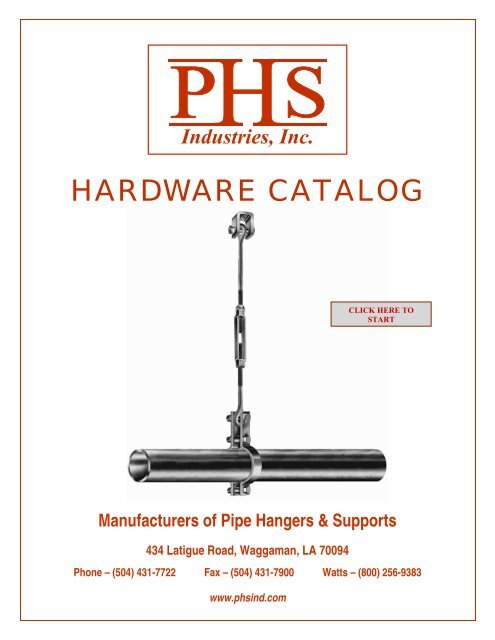 PHS Hanger Hardware Catalog - Bay Port Valve & Fitting