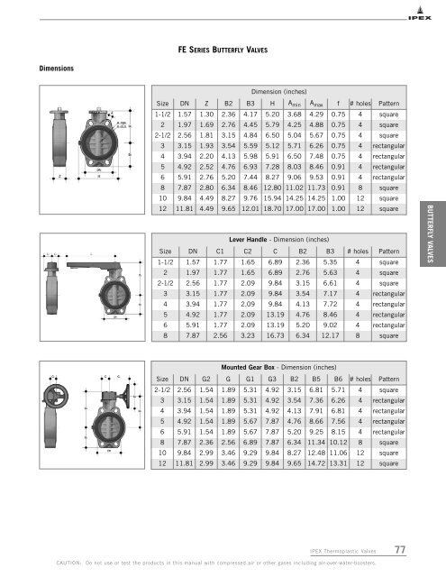 FE SERIES BUTTERFLY VALVE