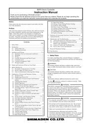 Instruction Manual - Shimaden