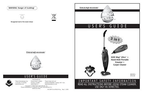Manual - Thane Direct UK
