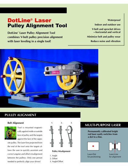 DotLineÂ® Laser Pulley Alignment Tool - Heartland Industrial Solutions