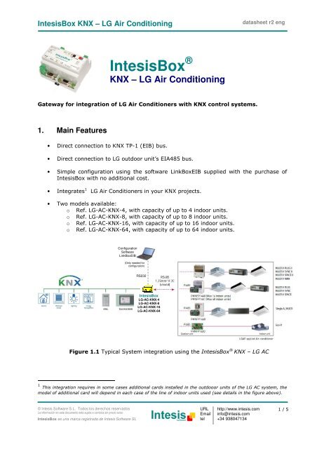 IntesisBox ® KNX – LG Air Conditioning
