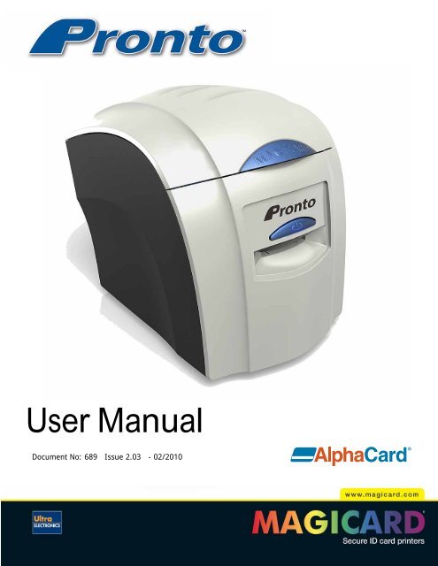 Magicard Pronto User Guide - AlphaCard