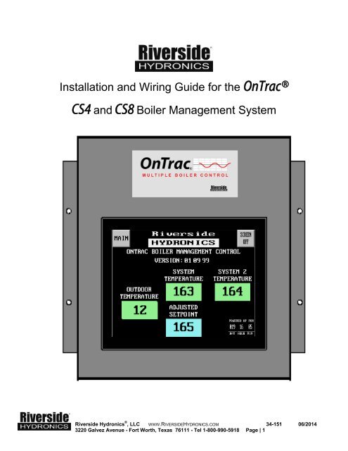 nstallation/wiring manual - Riverside Hydronics