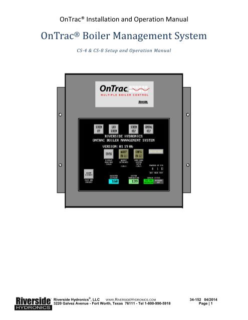 Programming Manual - Riverside Hydronics